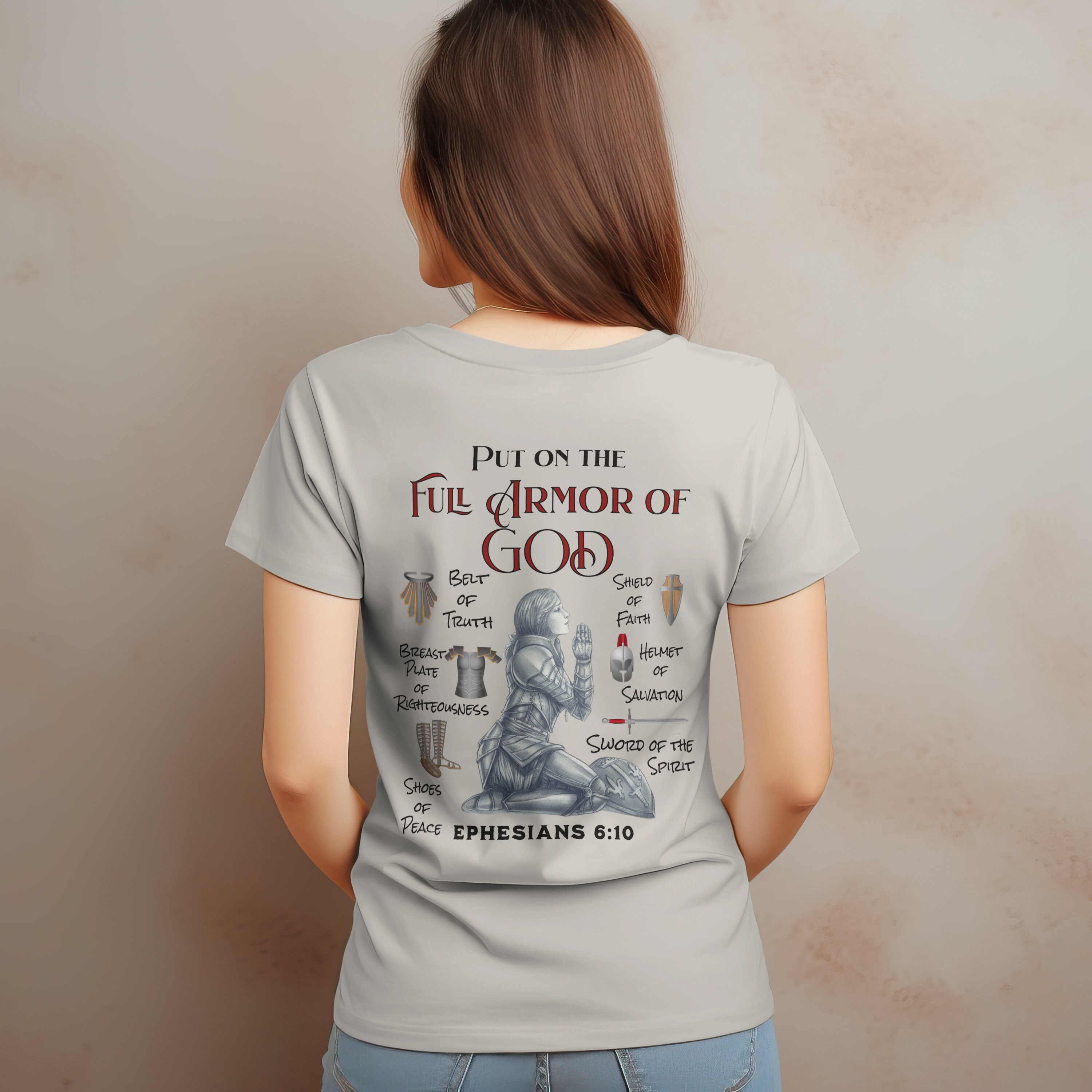 Armor of God T Shirt Christian T-shirts Faith-based Apparel Christian Clothing Inspirational ...