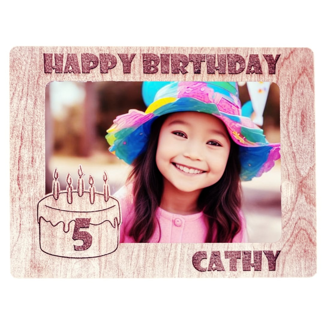 Happy Birthday Photo Frame - Etsy