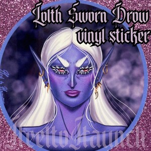 Lolth Sworn Drow Original Character DND Baldur's Gate 3 Inspired Vinyl ...