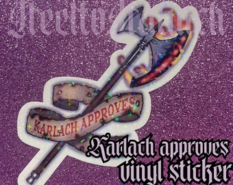 Karlach Clear Vinyl Sticker Baldur's Gate 3 Inspired - Etsy