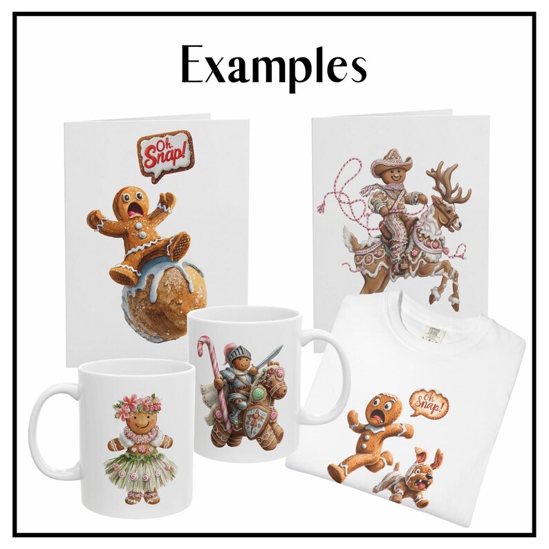 Gingerbread Men Gone Wild - 400+ PNG Watercolor Holiday Gingerbread ...