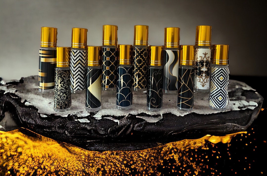 Black and Gold Printable Labels, Digital Download, Labels for Essential ...