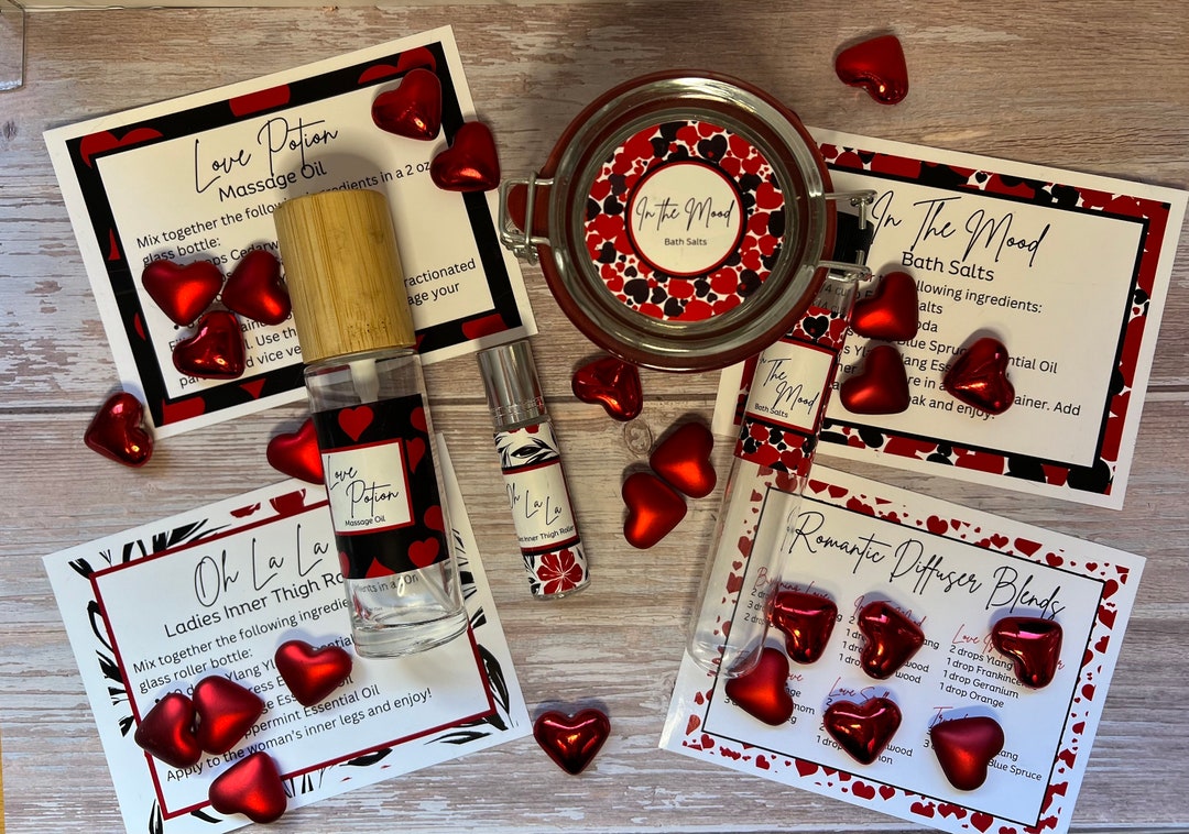 Valentines Day, Date Night, Printable Labels and Recipes With Essential ...