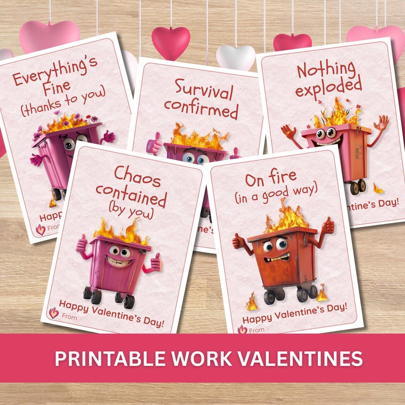 Funny Work Valentine Cards - Etsy