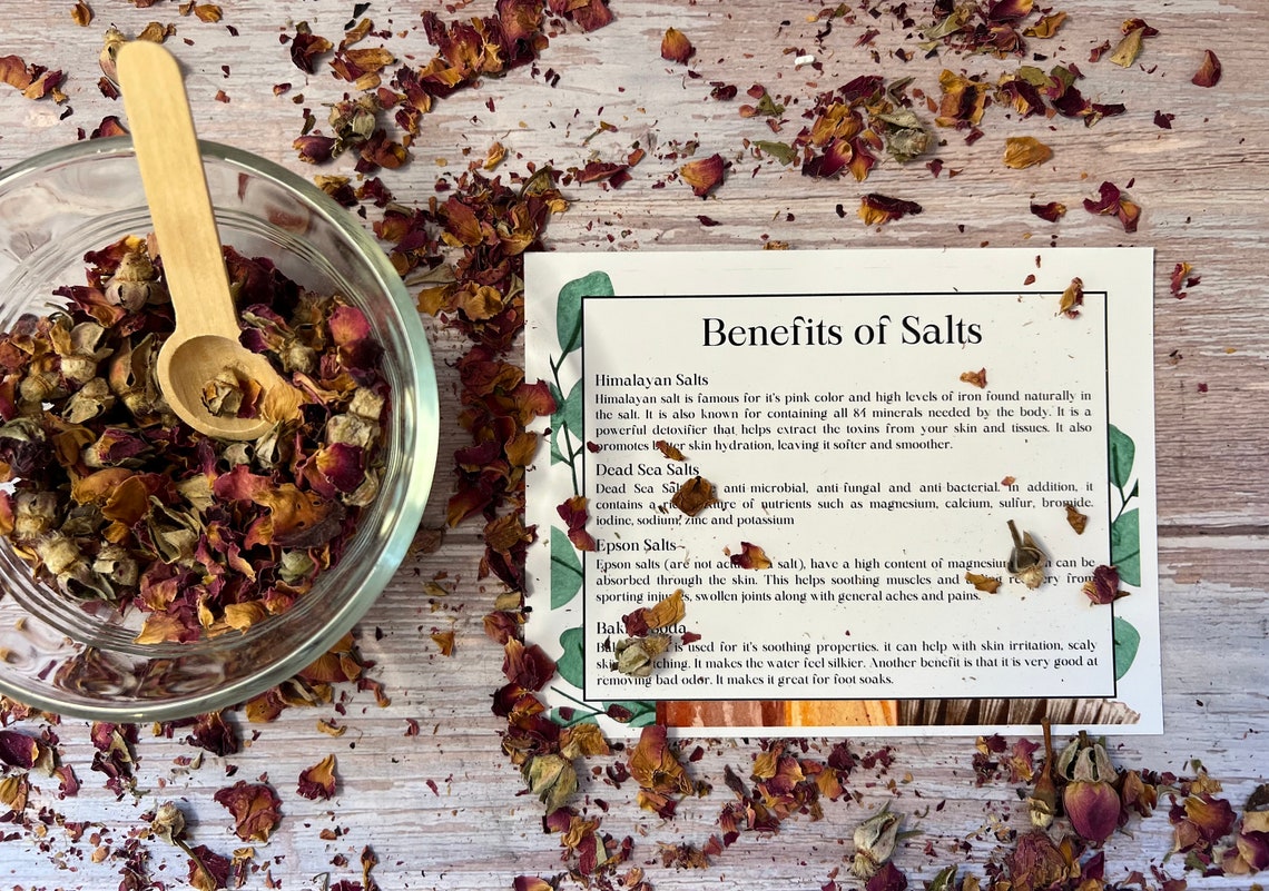 Bath Salts DYI Printable Labels and Recipe Cards to Use With Essential ...