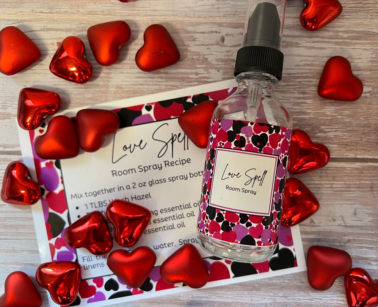 Valentine’s Day Room Spray, Diffuser Blends, Printable Labels and ...