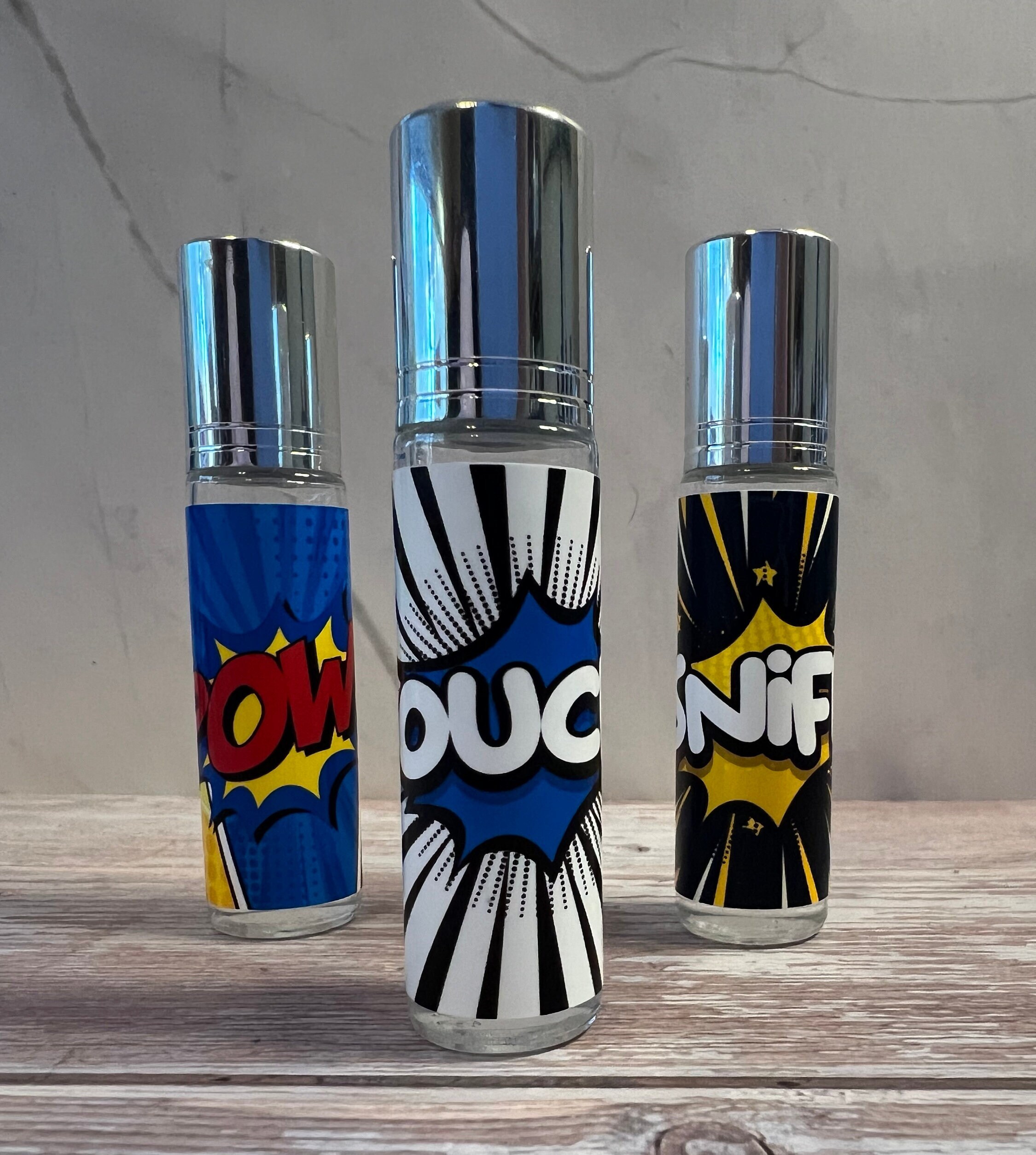 Comic Book Superhero Printable Labels, Labels for Essential Oil Roller ...