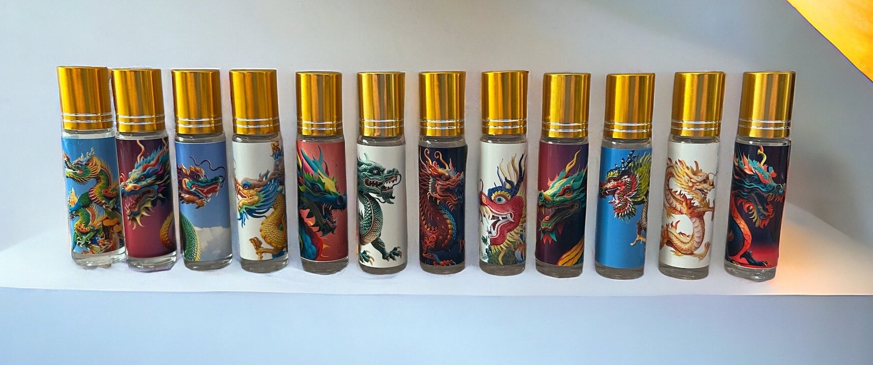 Printable Dragon Labels for Essential Oils Roller Bottles Digital ...
