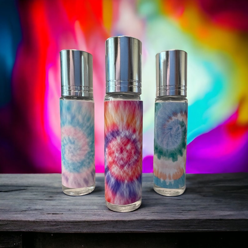 Tie Dye Printable Labels, Labels for Roller Bottles, Digital Download ...