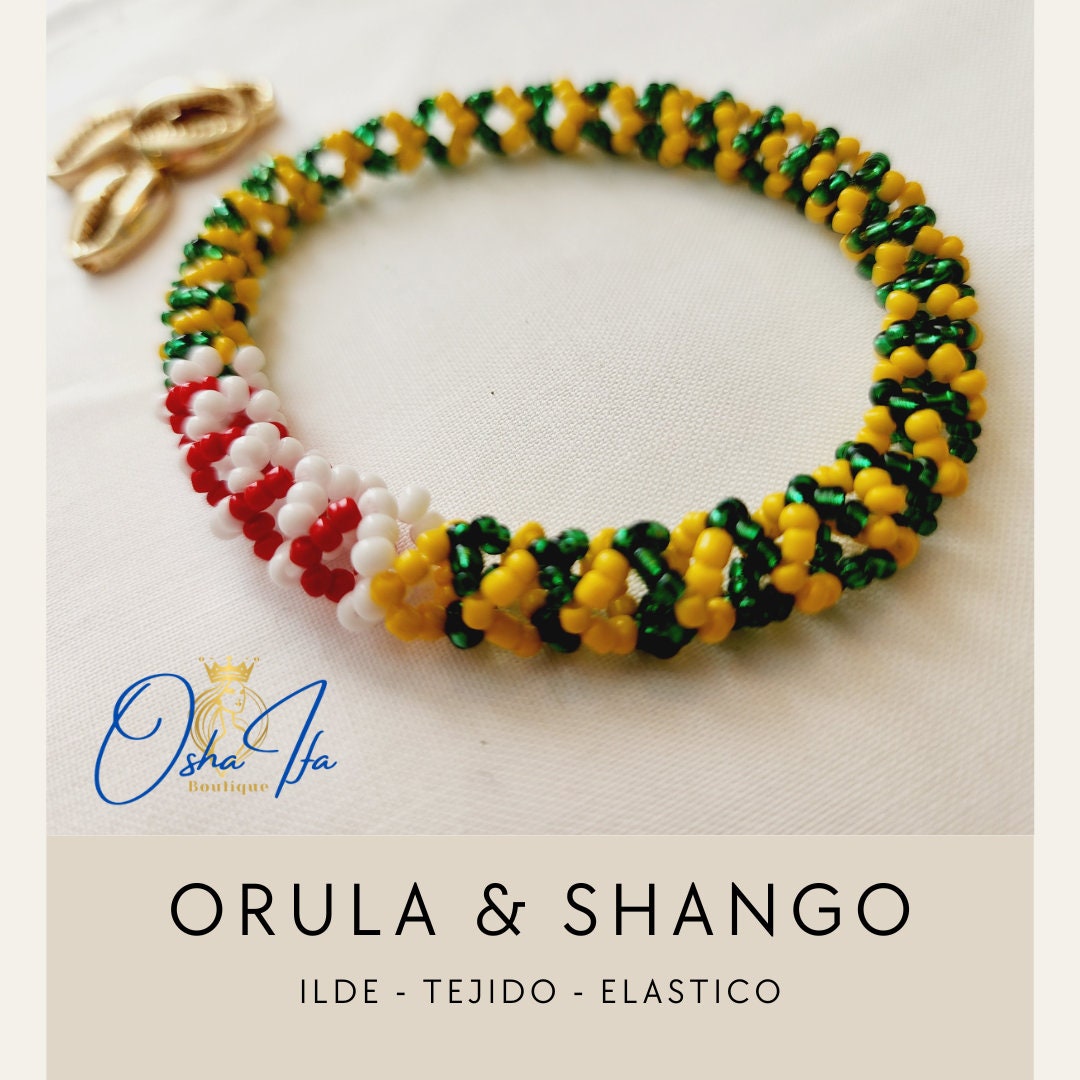 Ilde De Orula Con Camino Shango tejido Elastico Grande - Etsy