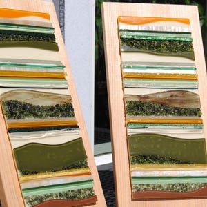 Beautiful Fused Glass Diptych Wall Artwork - Etsy
