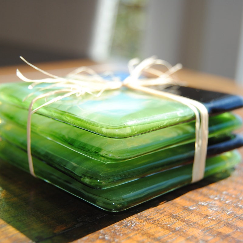 Fused Glass Coasters - Etsy