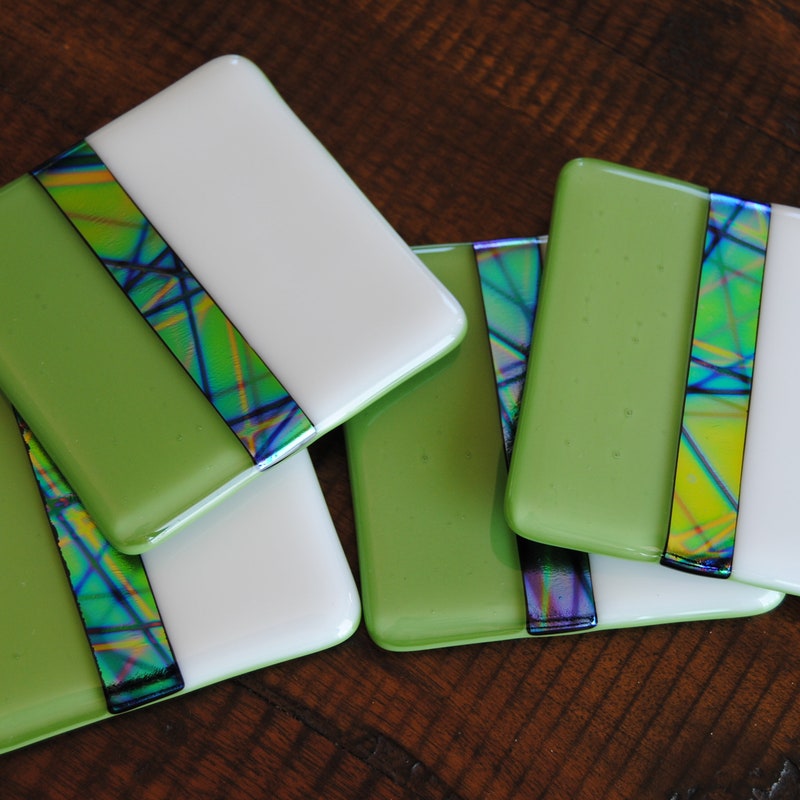 Fused Glass Coasters - Etsy