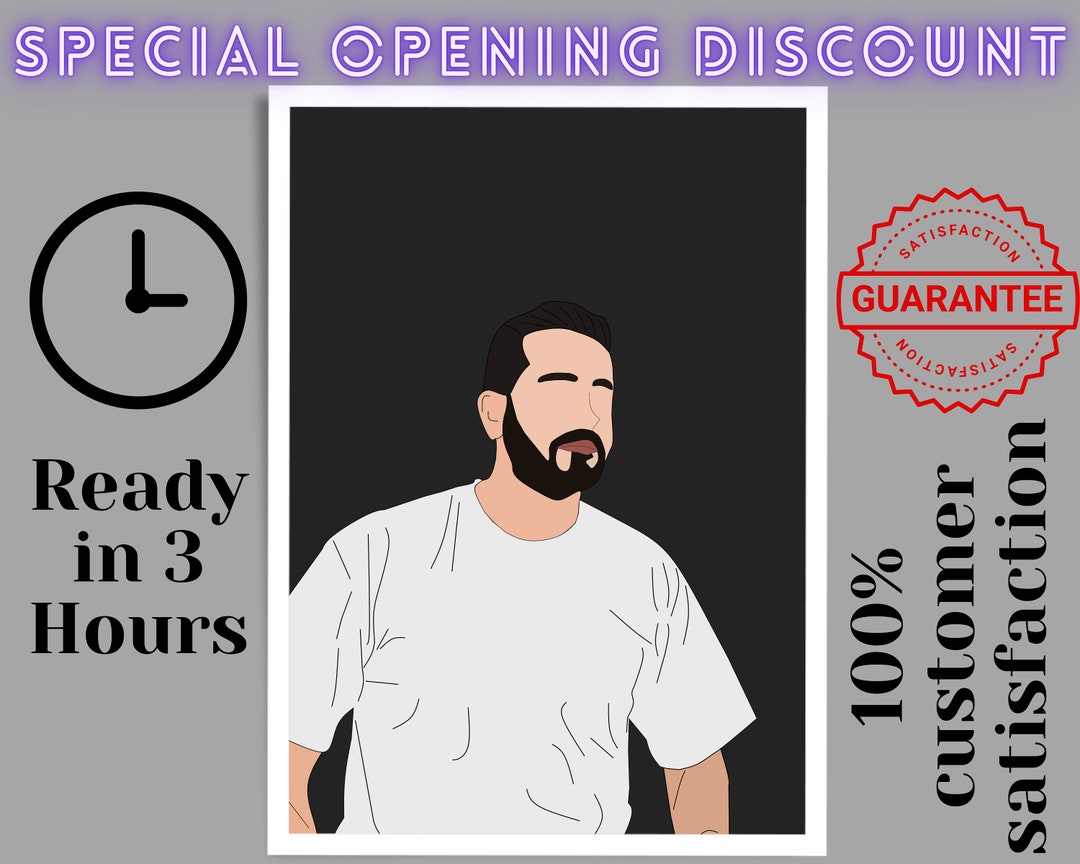 Faceless Portrait, Cartoon Portrait, Personalized Illustration ...