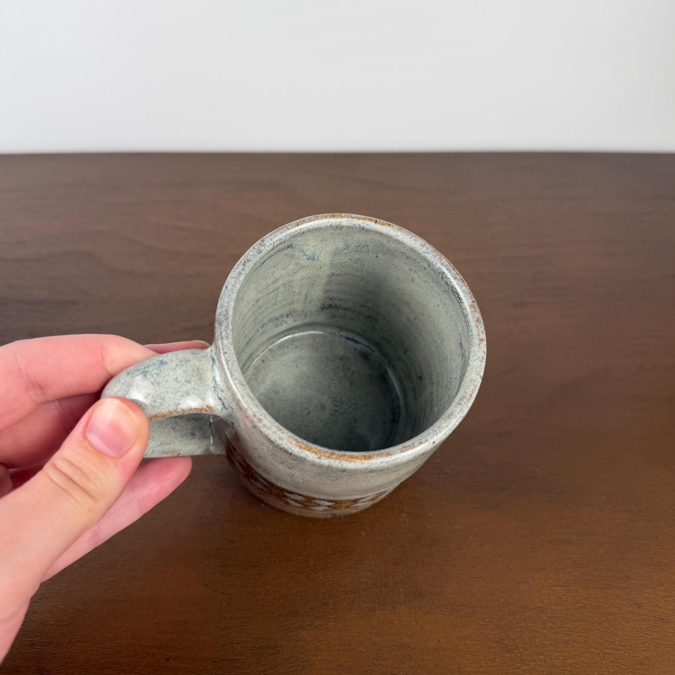 Handmade Quilted Texture Ceramic Mug in Soft Blue, Wheel Thrown ...