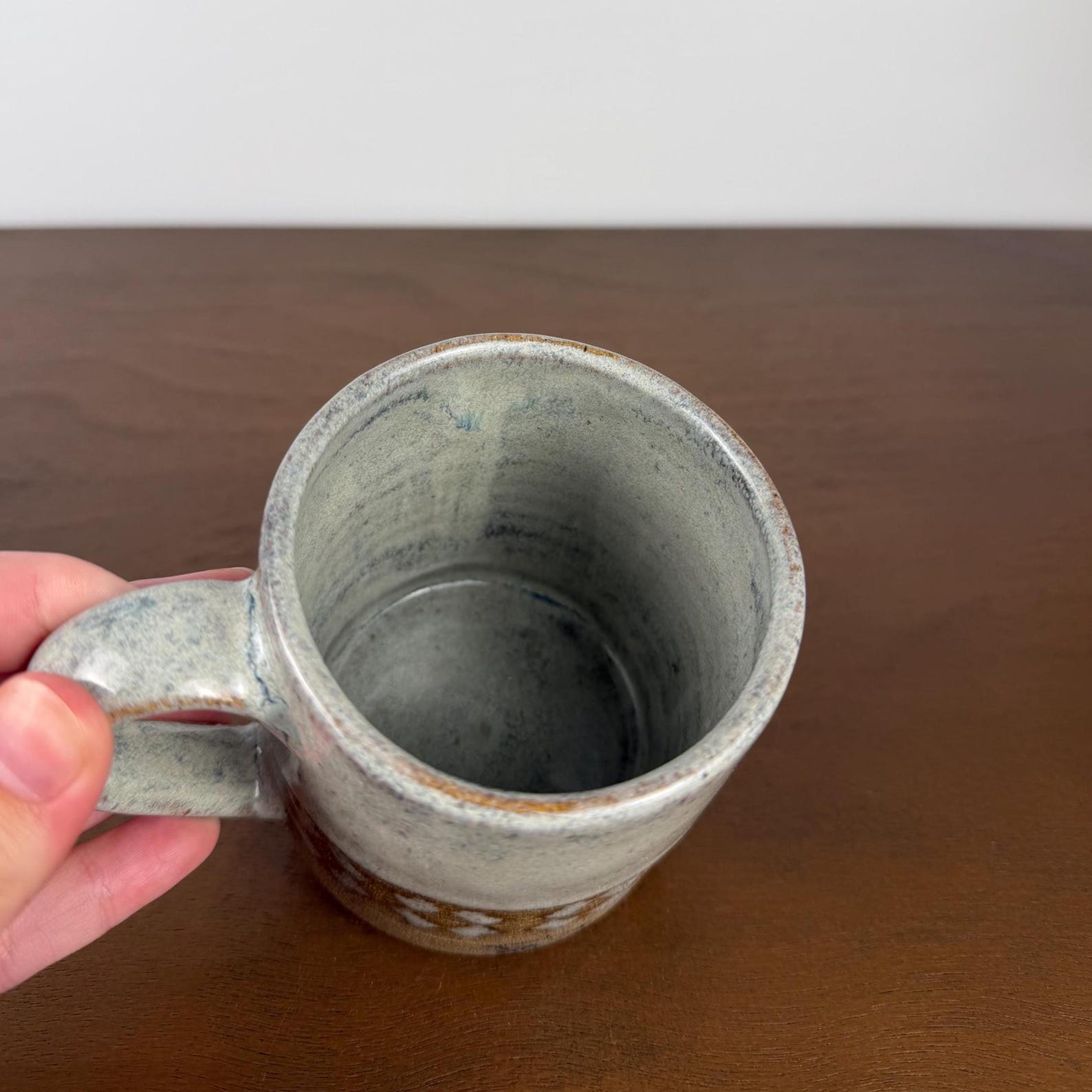 Handmade Quilted Texture Ceramic Mug in Soft Blue, Wheel Thrown ...