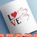 Love With Heart Svg Love Word Svg Love Heart Clipart Love Svg for Sign ...