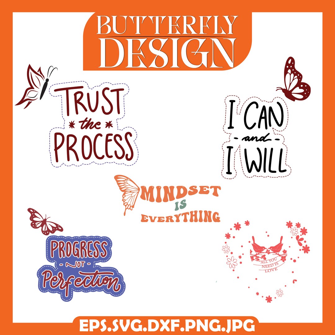 Butterfly Quotes Svg / Butterfly Svg Bundle / Butterfly Vector ...