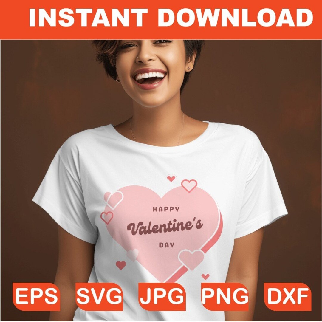 Happy Valentines Svg Valentines Heart SVG Valentines Shirt Svg ...