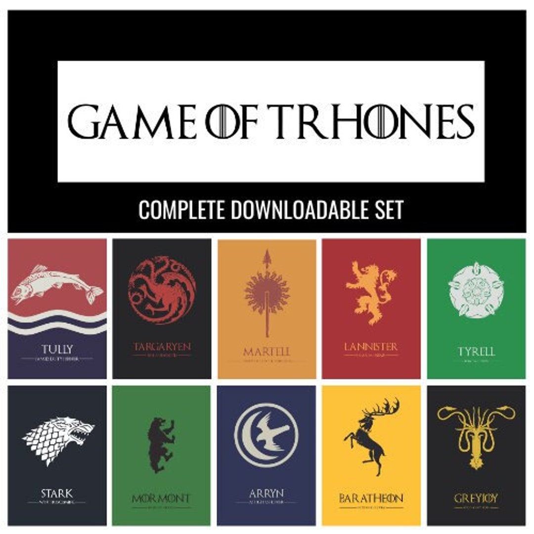 GOT Printable Poster, GOT Minimal Poster, GOT Decoration, Game of ...