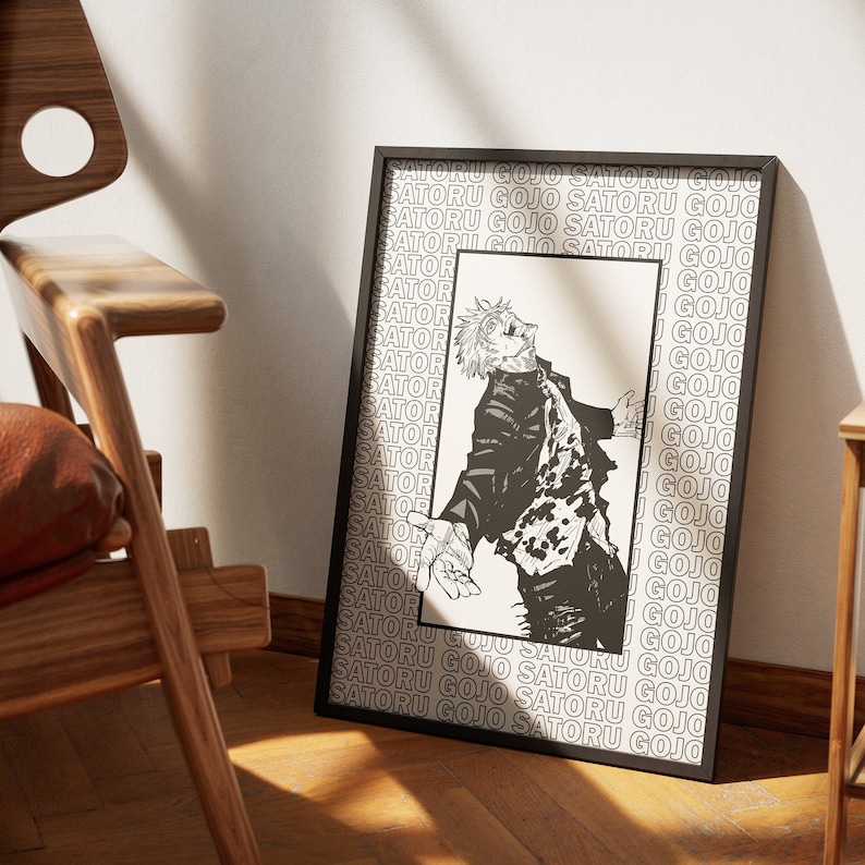 Jujutsu Kaisen Poster/ Anime Wall Print/manga Art/anime Poster/satoru ...