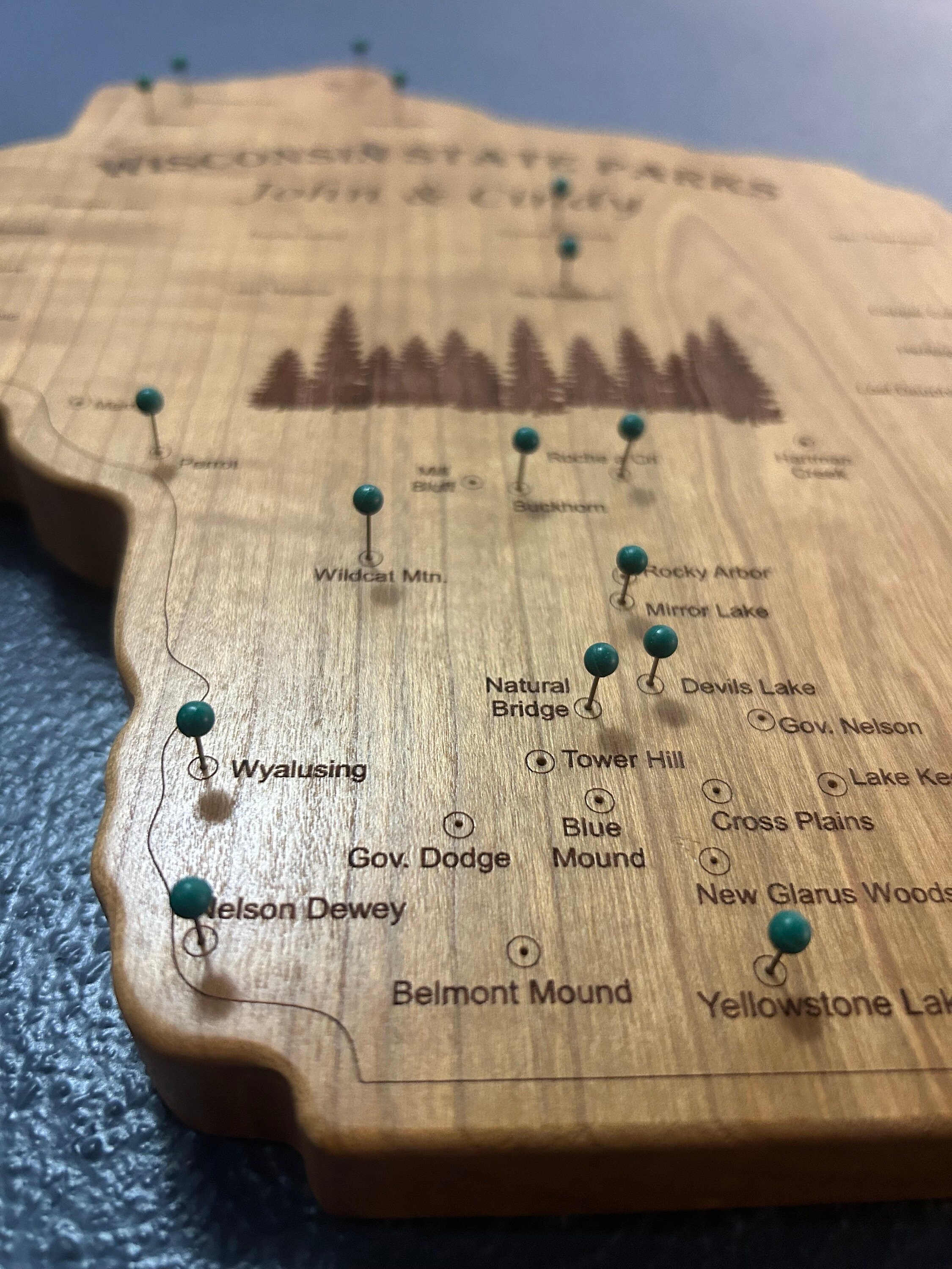 Wisconsin State Park Tracker Plaque - Etsy