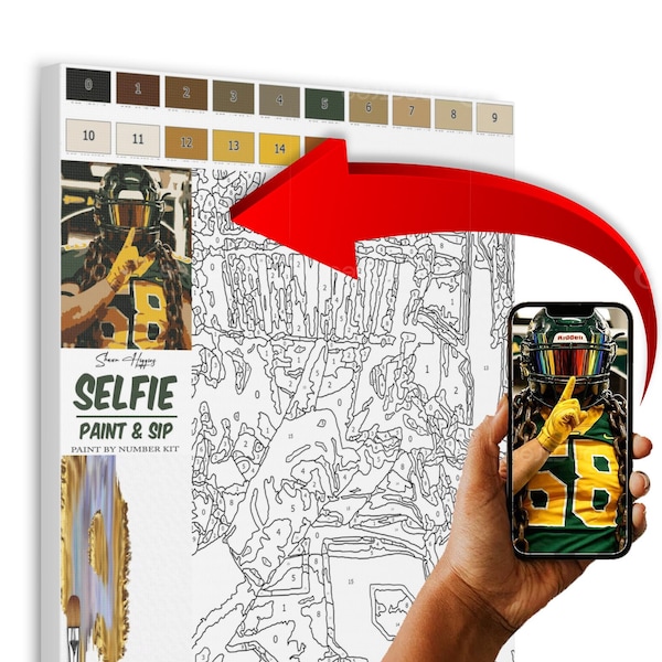 Selfie Paint by Number Kit - Etsy