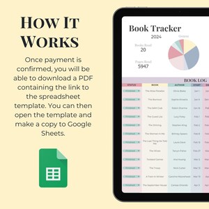 Google Sheets Reading Journal, Book Tracker, Reading Log Spreadsheet ...