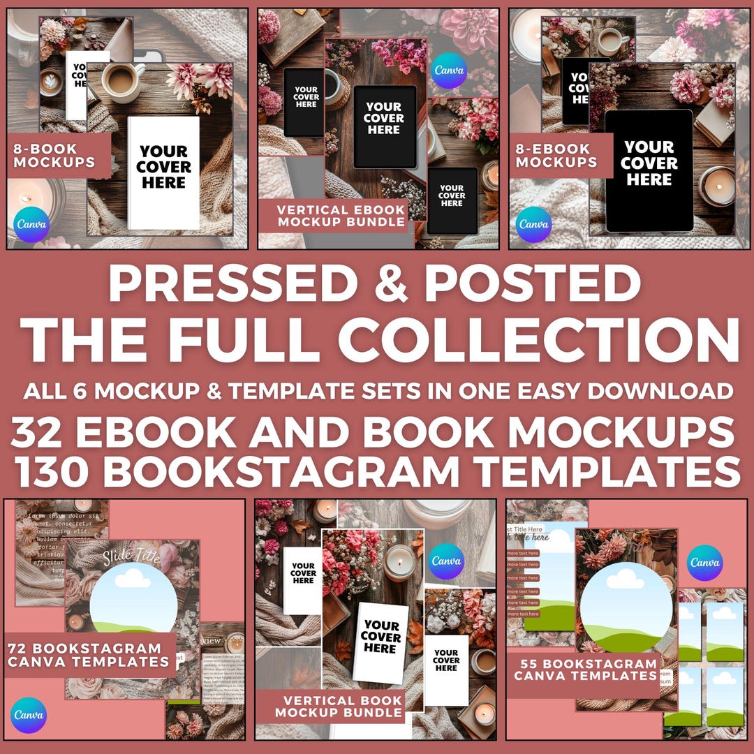 Cozy Reading Nook in Pink Bookstagram Bundle | 3:4 and 9-16 Book ...