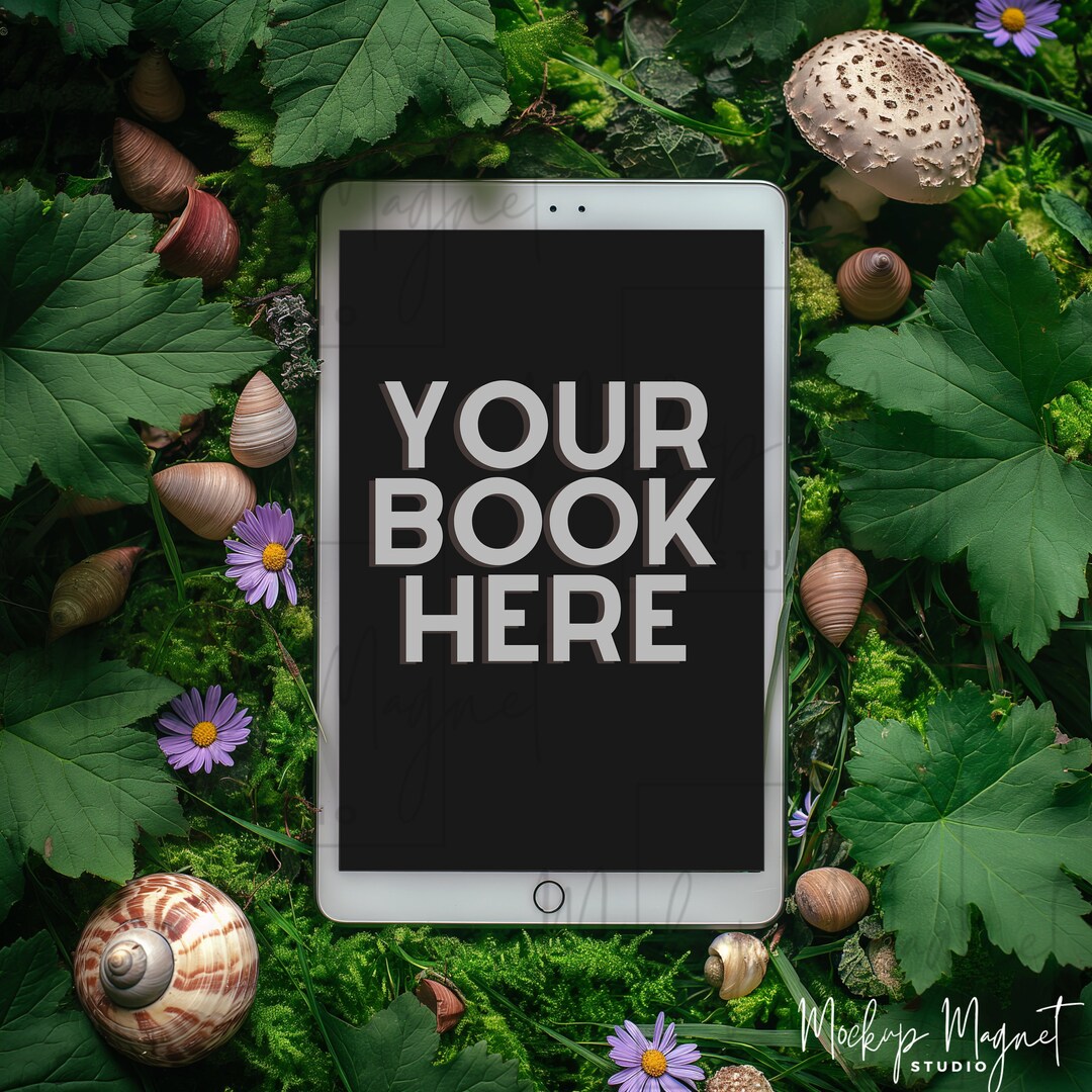 Enchanted Forest Romance Ebook Mockup | Bookstagram Template Dark ...