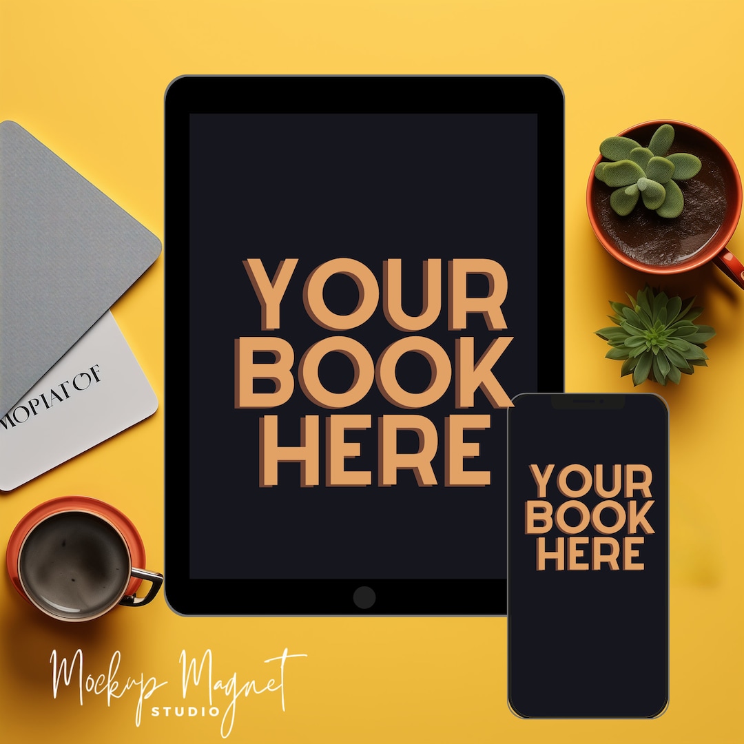 Digital Product Mockup | iPad Pro and iPhone Ebook Mockup Template ...