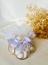 Personalized Wedding Almond Candy Favors: Gold Ring, Tulle Bag - Etsy