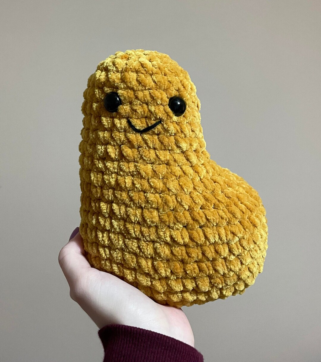 Crochet Chicken Nugget | Big Chicken Nugget | Handmade Plushie ...