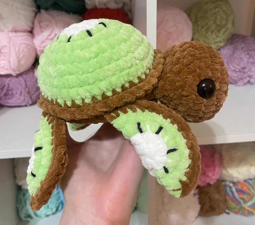 Crochet Kiwi Turtle, Stuffed Animal Plushie, Handmade, Gift Ideas, Cute ...
