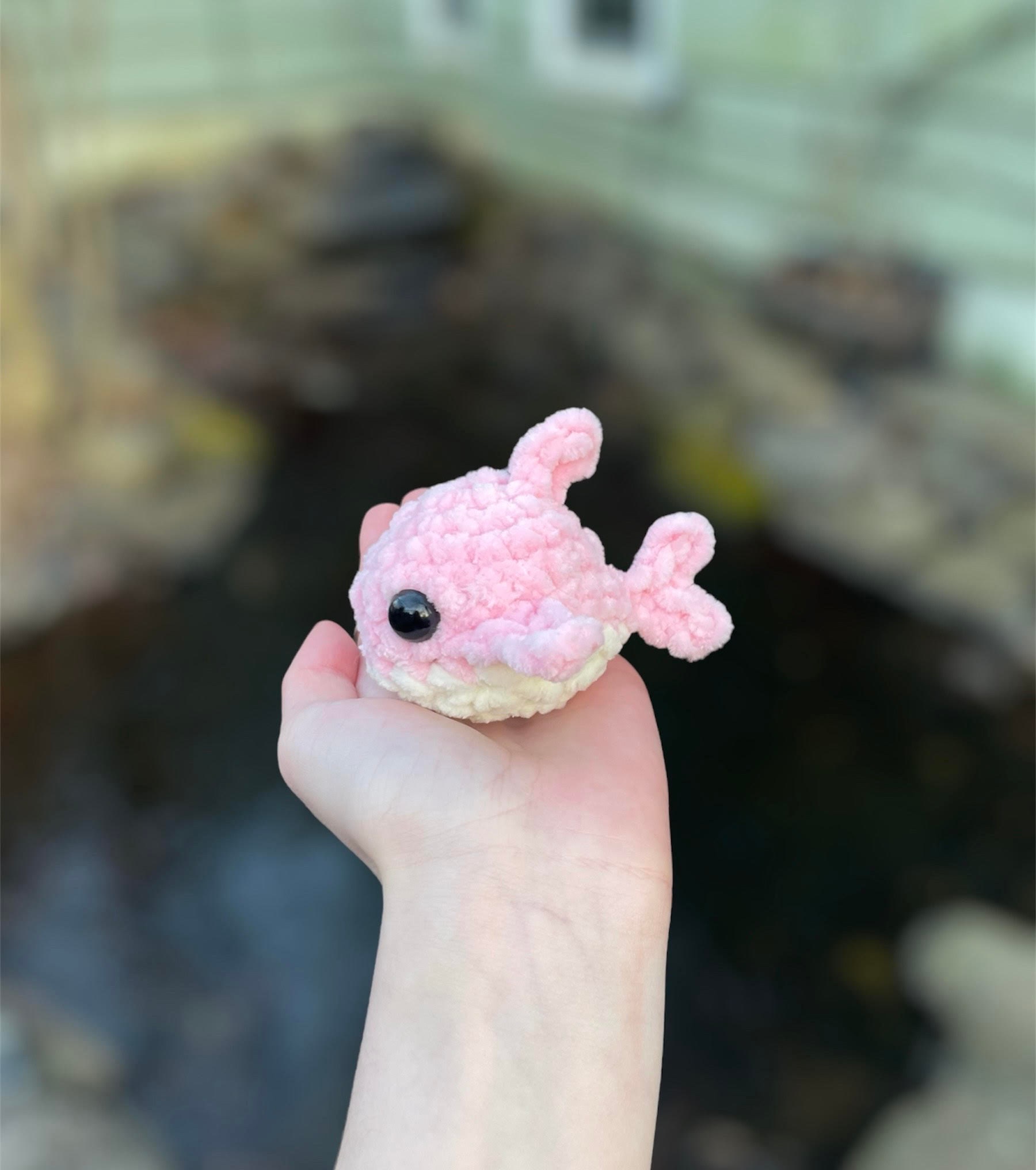 Crochet Baby Shark Plushie Customizable Colors Handmade Stuffed Animal ...