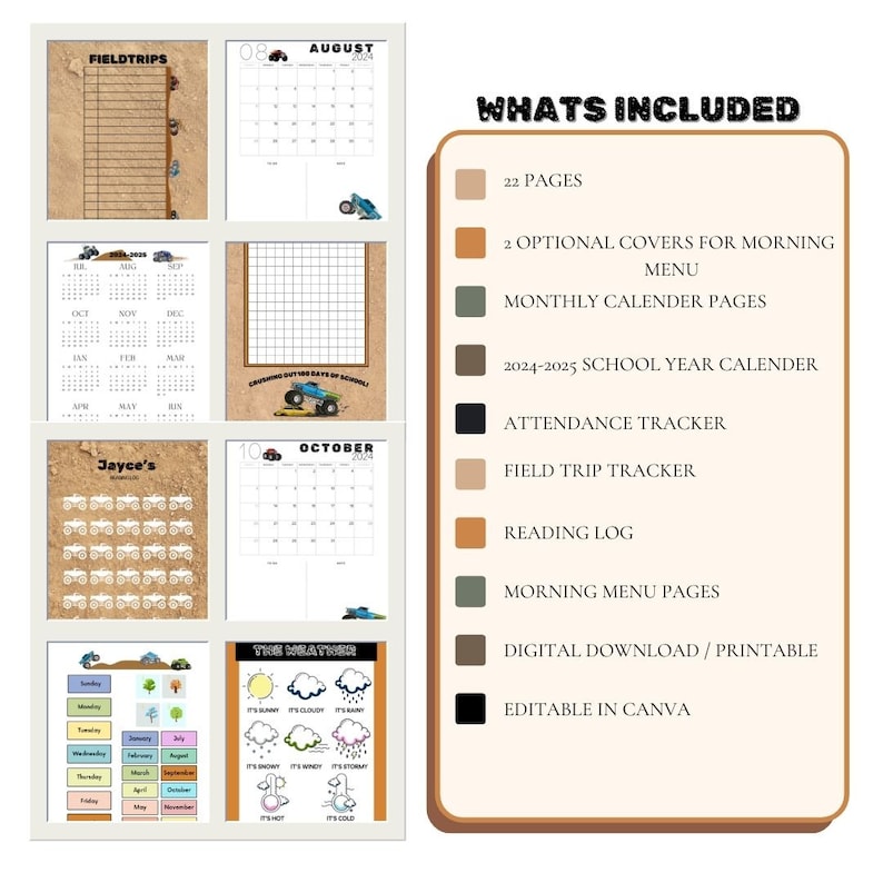 Homeschool Morning Menu Bundle - Etsy