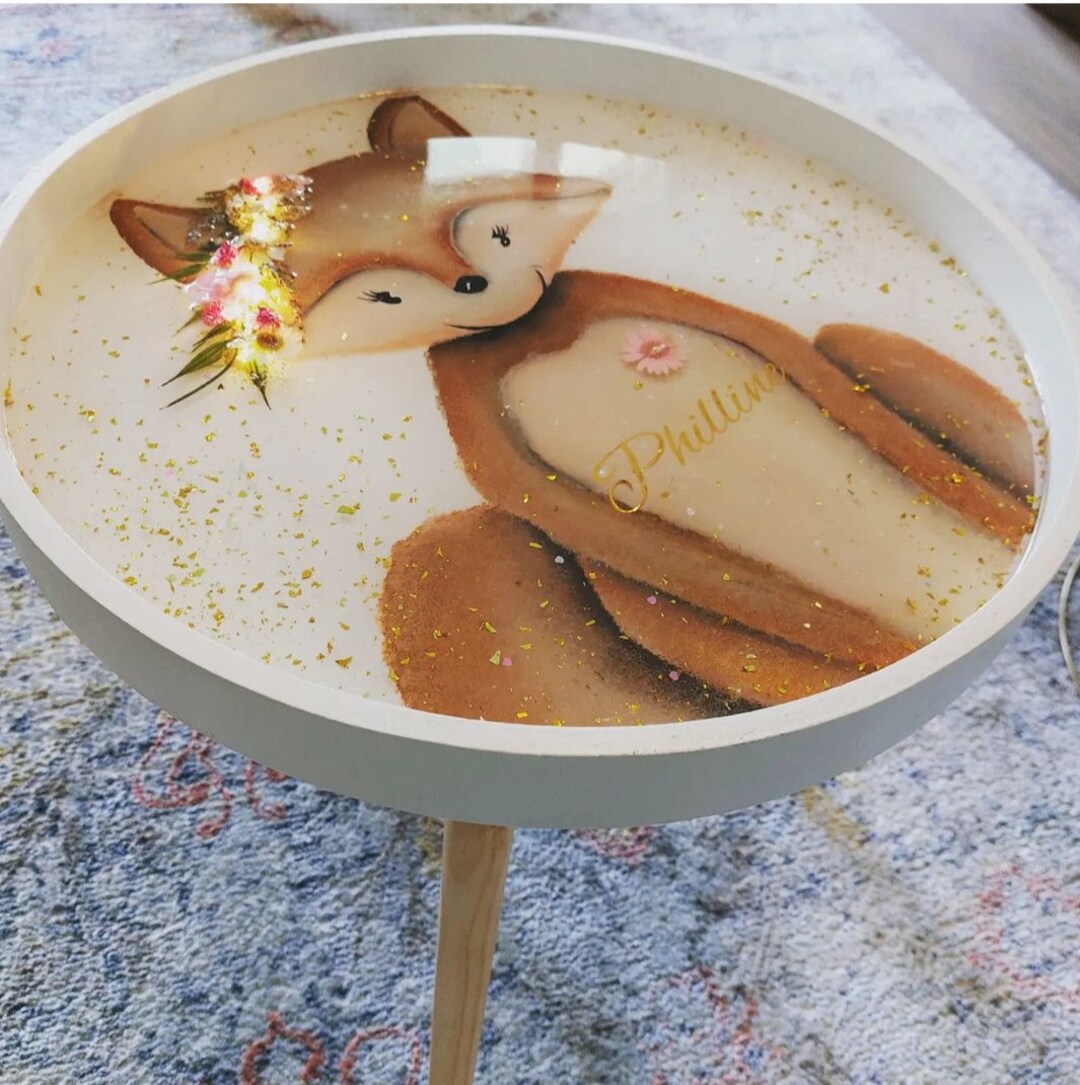 Side Tables Coffee Tablehand Painted Trees Art Individual Gifts ...