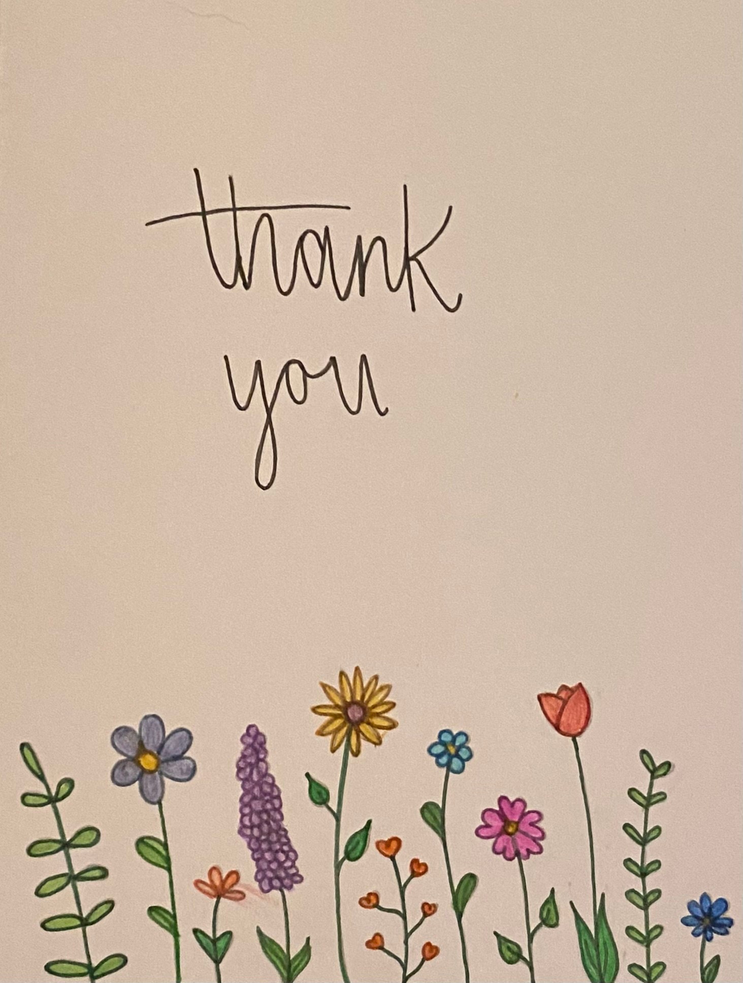 Flower Thank You Cards - Etsy