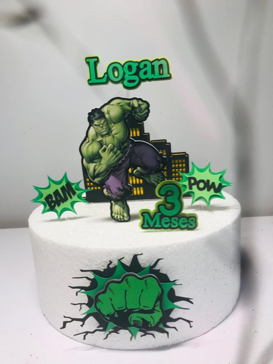 Hulk Cake Topper Hulk Cake Decoration Hulk Party Hulk's Birthday - Etsy