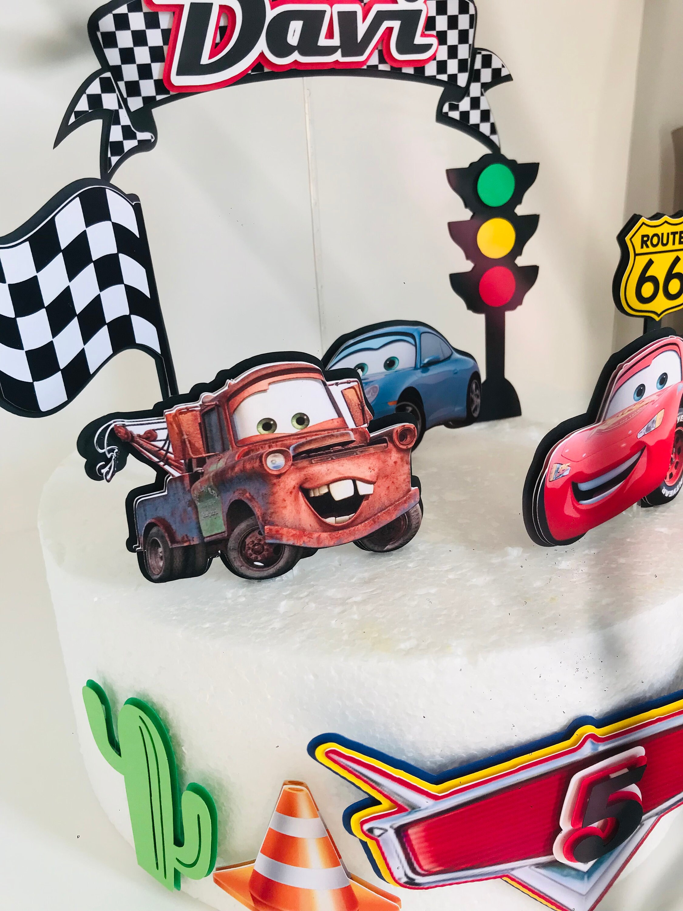 Cars Theme Cake Topper, Car Party, Car Birthday - Etsy