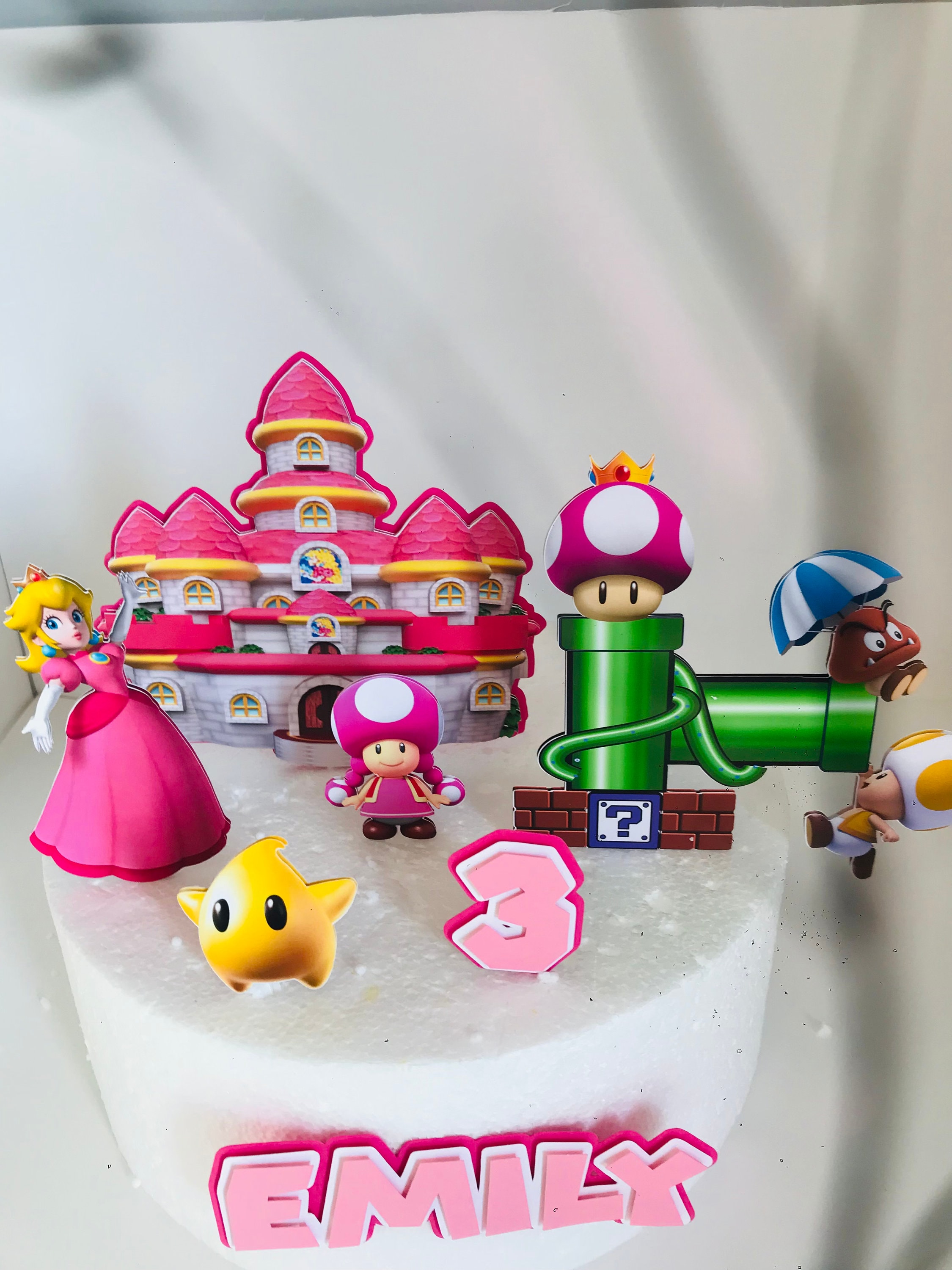 Peach Princess Theme Cake Topper, Peach Princess Party, Peach Princess ...