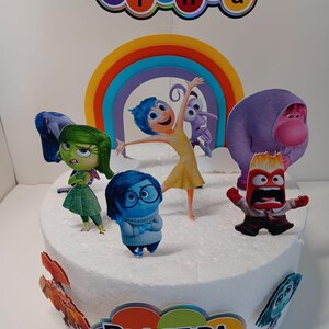 Inside Out Cake Topper Inside Out Cake Decorations Inside Out Party ...