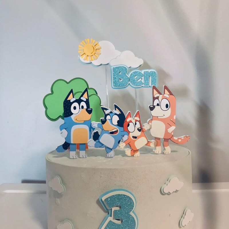 Bluey Cake Topper - Etsy Australia