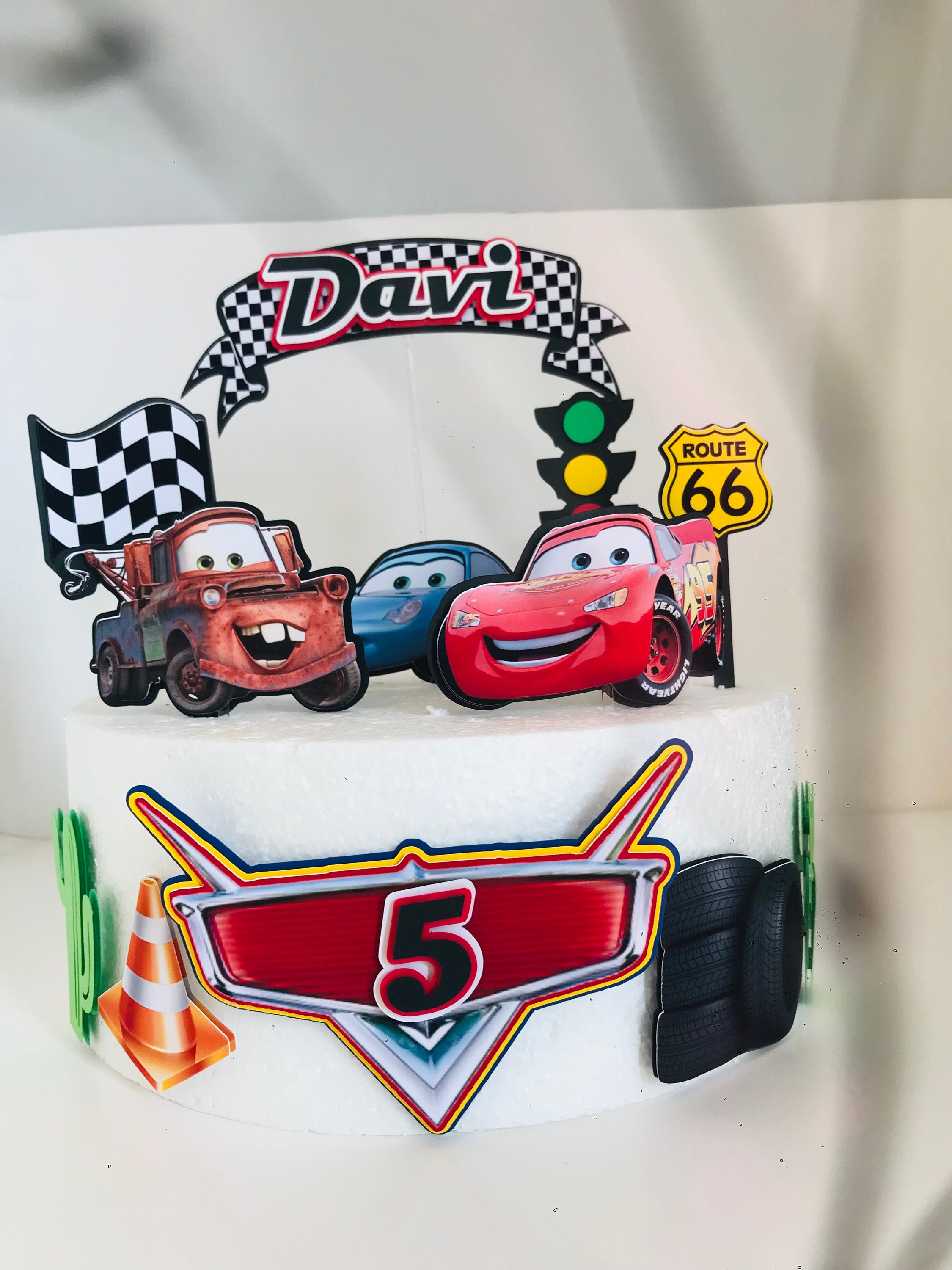 Cars Theme Cake Topper, Car Party, Car Birthday - Etsy
