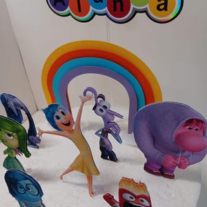 Inside Out Cake Topper Inside Out Cake Decorations Inside Out Party ...