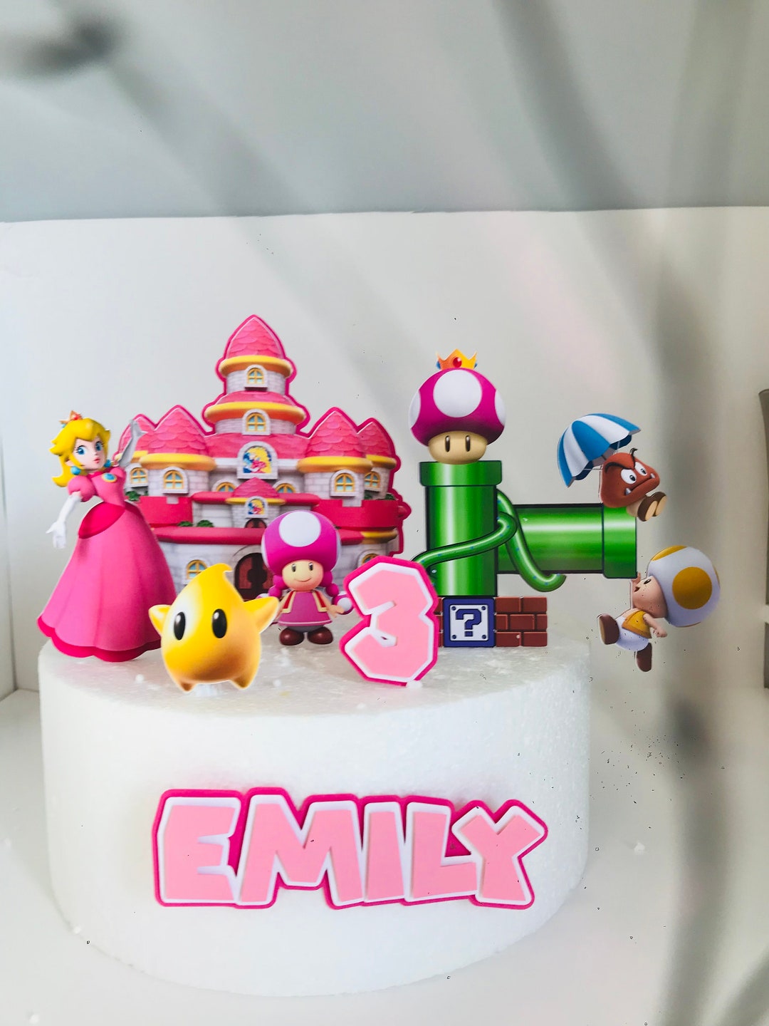 Peach Princess Theme Cake Topper, Peach Princess Party, Peach Princess ...