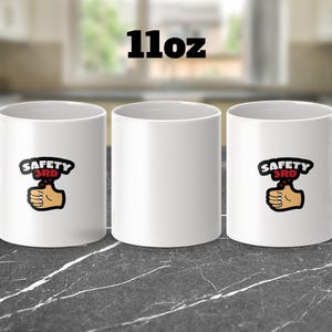Safety 3rd Mug - Funny Workplace Mug for Construction Workers, Safety ...