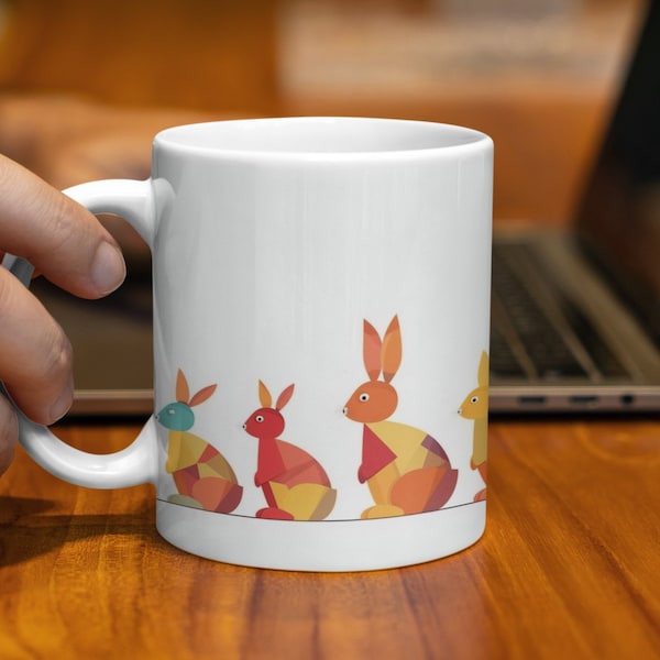 Geometric Rabbit - Etsy