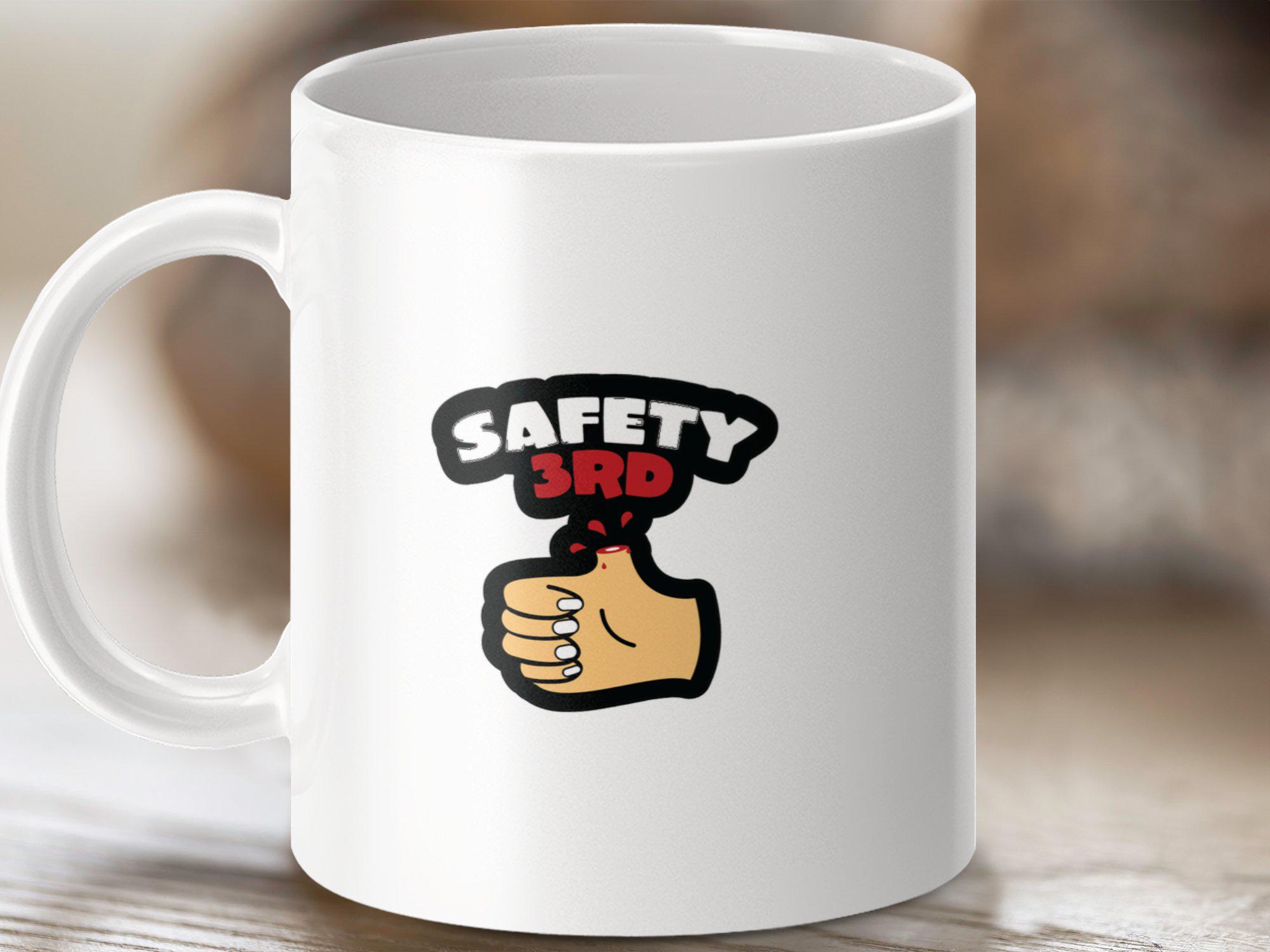 Safety 3rd Mug - Funny Workplace Mug for Construction Workers, Safety ...