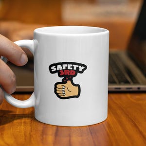 Safety 3rd Mug - Funny Workplace Mug for Construction Workers, Safety ...